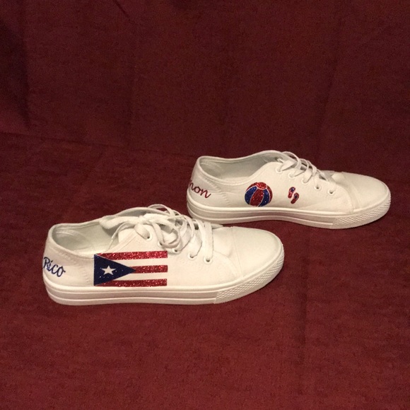 Shoes | Custom Designed White Bayamon Sneakers | Poshmark
